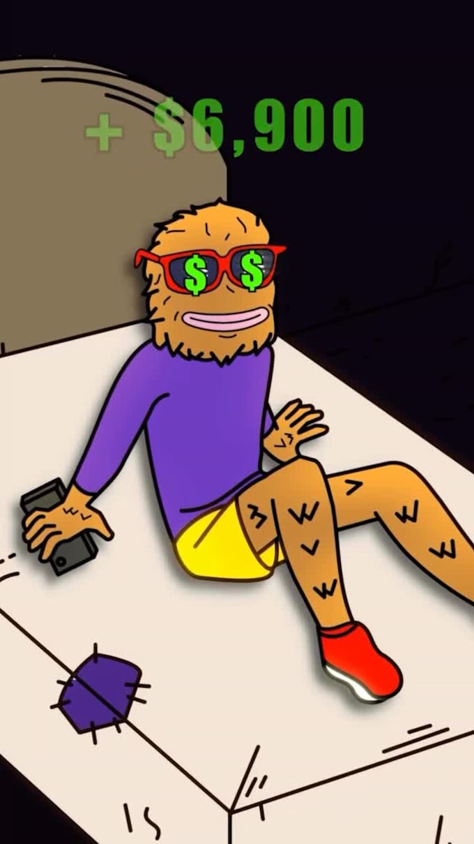 Memes coin animation video crypto funny art 2d memes meme art video ...