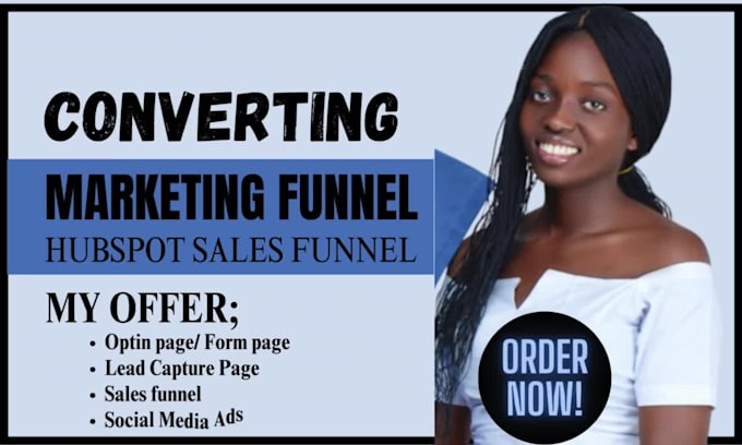 Hubspot crm with sales funnel, hubspot website, hubspot landing page in ...