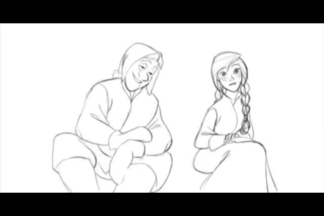 Draw 2d traditional line art animation frame by frame pencil sketch ...