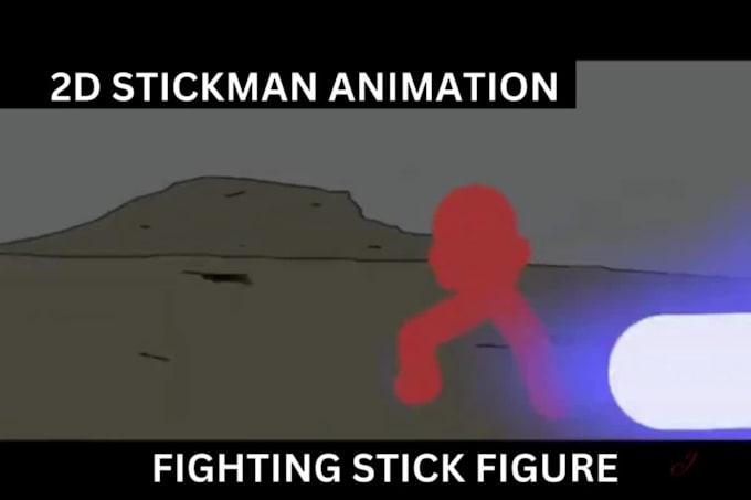 Make 2d stick figure animation 2d stickman explainer 2d fighting stick ...