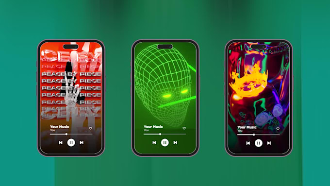 Design your 3d album cover art or spotify canvas visualizer by Oculiiii | Fiverr