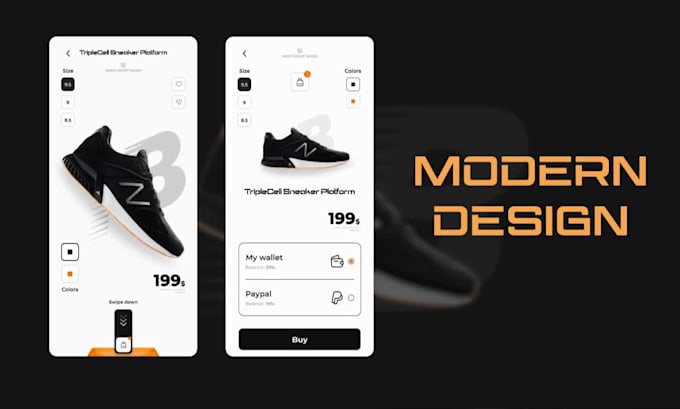 Design a perfect mobile app, landing page, ui design by Vz_designs | Fiverr