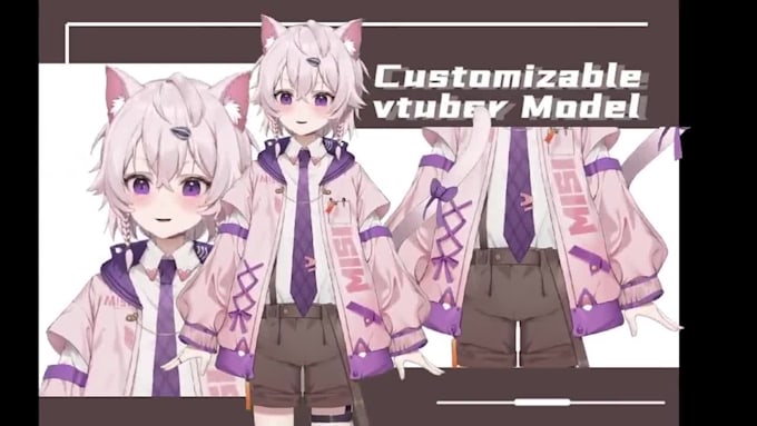 Make live2d vtuber model, live2d vtuber rigging 2d vtuber model for streamers by Warith32 | Fiverr