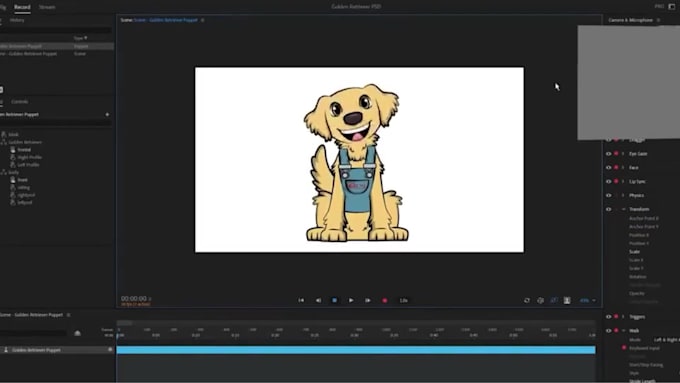 2d adobe puppet character animator,cartoon character,adobe illustrator ...