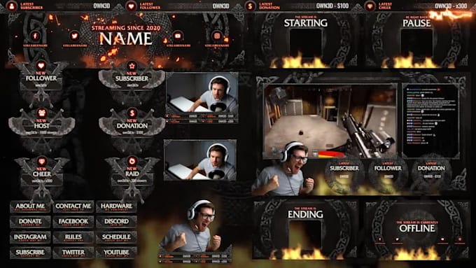 Sell overlay for small streamers by Tatasoul | Fiverr