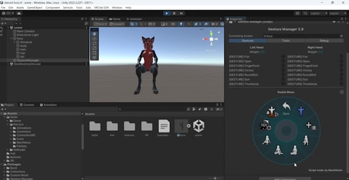 Rig and custom vrchat avatar 3d model furry avatar from scratch for ...