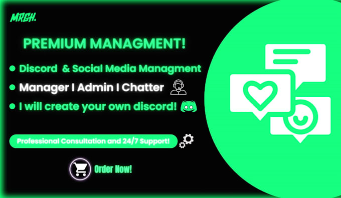 Create Your Discord Manage Your Discord 14h Per Day Create Bots On