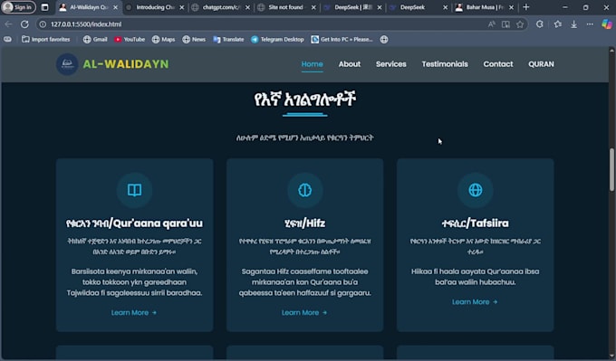 Create a responsive html css javascript website by Bahar_mu | Fiverr