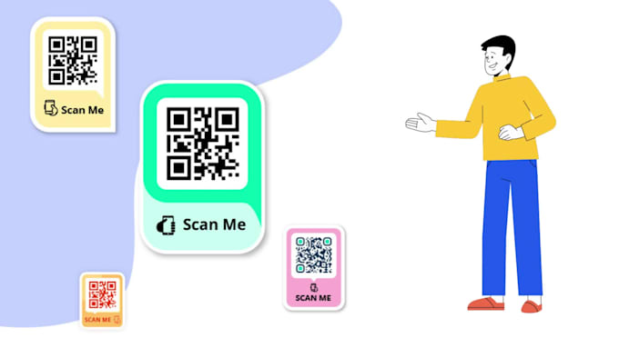 Generate a custom background qr code by Tunergamerz | Fiverr