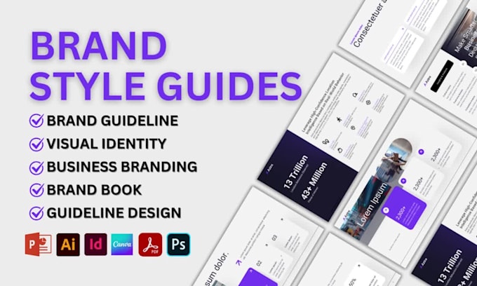 Design brand style guide, logo, brand kit, brand book, brand identity ...