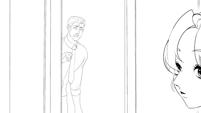 Create clean and professional 2d line art illustrations by Shadiheart ...