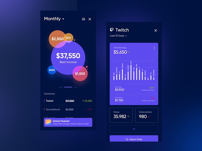 Create an app using ui ux design by Itsawk | Fiverr
