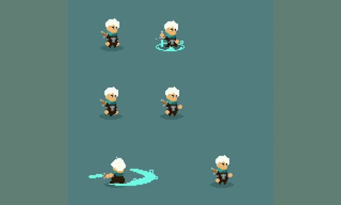 Do pixel art sprite sheet sprite sheet animation 8bit,16bit,32bit rpg ...