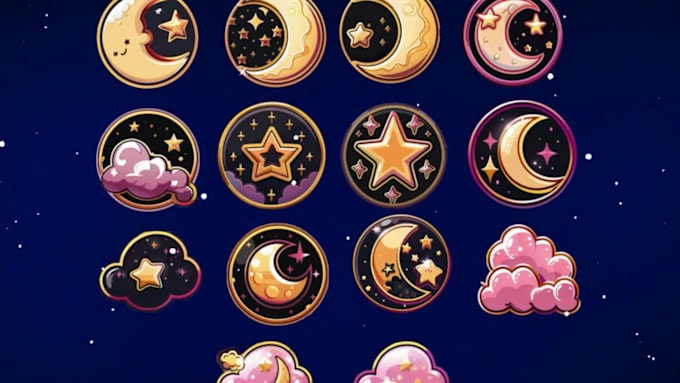 Create twitch badges bits discord icons and points by Lamiyaaslam | Fiverr