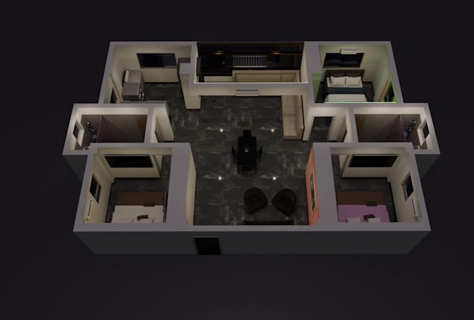 Make stunning 360 degree 3d animation floor plan by Janreyes79 | Fiverr