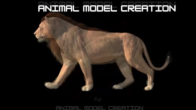 Create 3d animal model, creature with realistic fur, xgen hair, animal ...