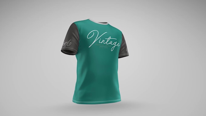 Do professional 3d rotation mockup for t shirt, hoodie, and cap in ...