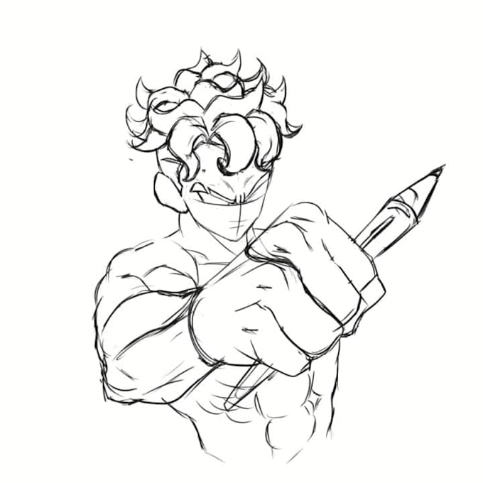 Draw the idea that you want to capture in your characters by ...