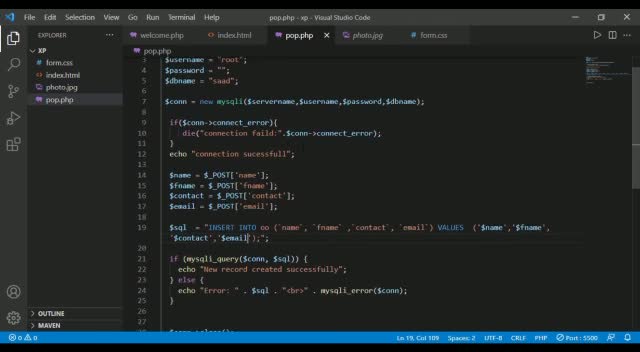 Create a html3 form by Theend347 | Fiverr