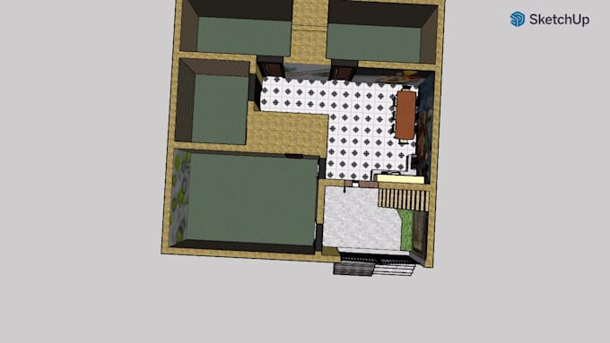 Create a 3d model in sketchup by Mohsin_6292 | Fiverr