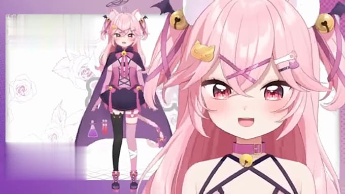 Design vtuber model, live 2d rigging, live 2d vtuber model, anime, live ...