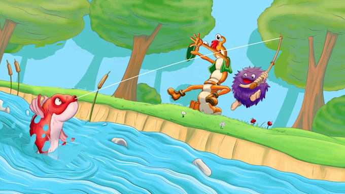 Create animate book trailers for your kiddies books by Kenokitikpi | Fiverr