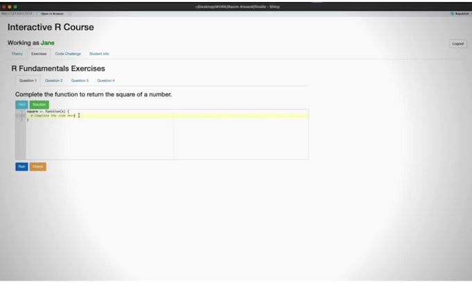 Advanced shiny app website with all features and host it for you by ...