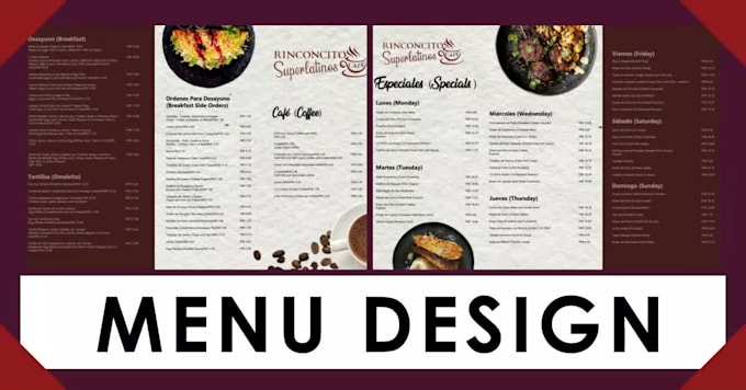 Design a creative menu by engaging visuals that leave a lasting ...