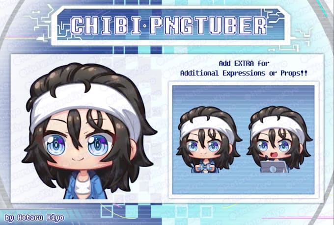 Make cute chibi custom pngtuber for vtuber by Hotarukiyo | Fiverr