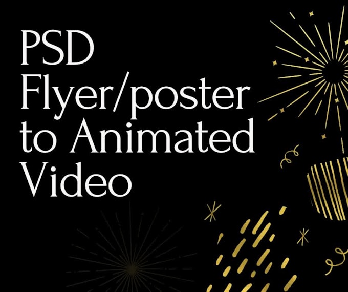 Covert your psd flyer poster to animated video or gif by Mr_sparkle ...