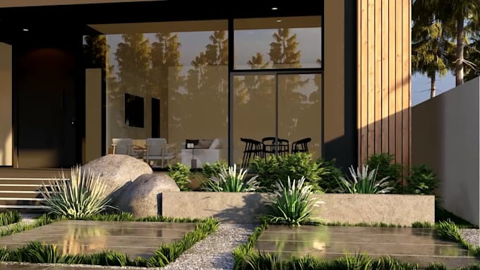 Create a beautiful 3d design of exterior and its rendering by Gorayah ...