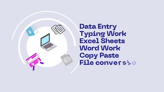Do accurate data entry, copy past, typing, and excel sheets by Pratibha98 | Fiverr