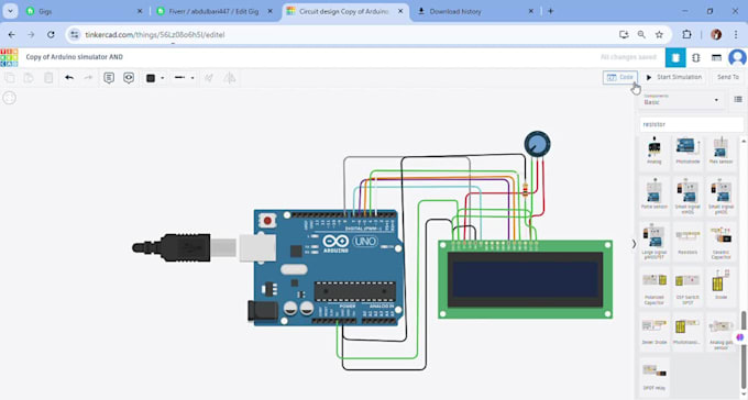 Do Design And Simulate Arduino Esp32 Circuits Using Tinkercad And Wokwi By Abdulbari447 Fiverr