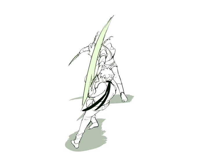 Do traditional animation pencil sketch 2d hand drawn 2d line art frame ...