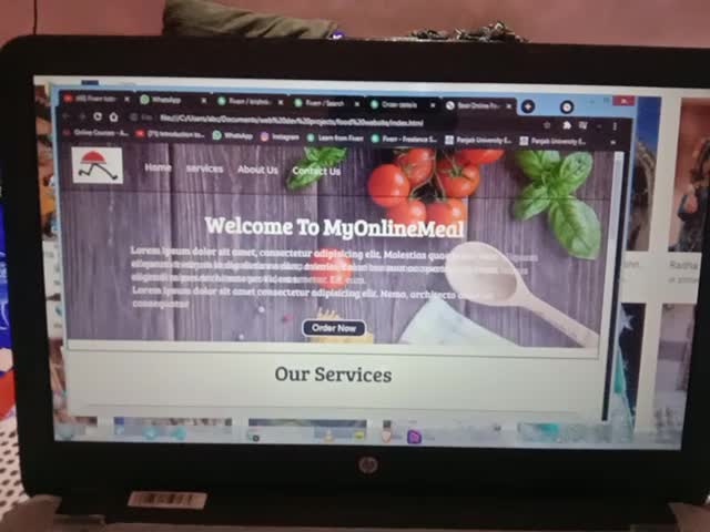 Do front end website design with html and css by Krishnkant00 | Fiverr