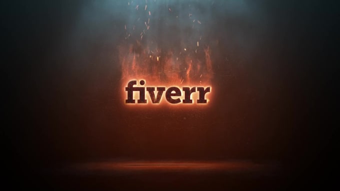 Create this fire intro logo animation by Snovero | Fiverr