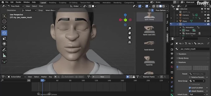 3d character rigging and animation by Divya_3d_artist | Fiverr