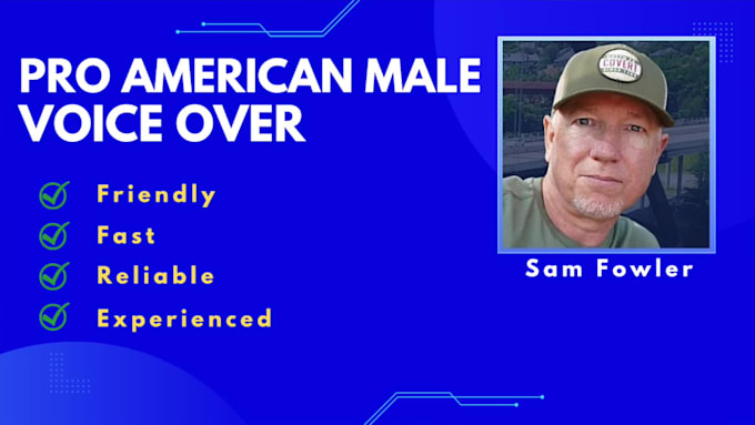 Record a professional american english male voice over by Webmentopro ...