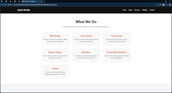 Create a clean, mobile friendly websites with html and css by Saintabol ...