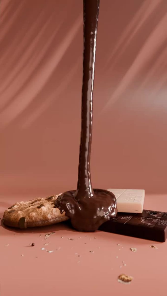 Create 3d food animation 3d food model chocolate by Johjohmi | Fiverr