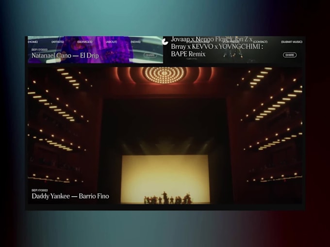 Design music website, dj, record labels, merch, music website design ...