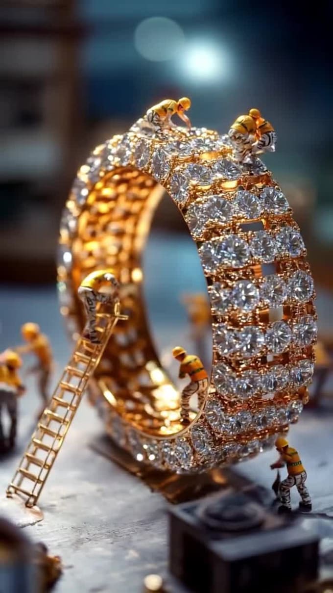 Ai jewelry design viral cgi vfx ads fooh animation ai miniature 3d cad ...