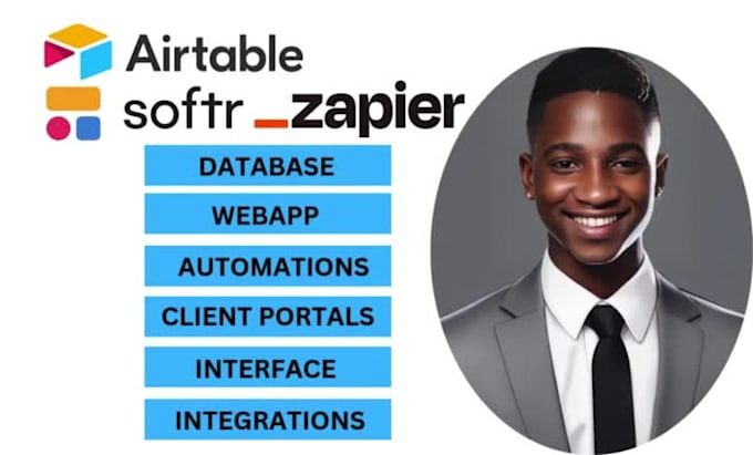 Design Airtable Database Softr Webapp Automate Workflow With Zapier
