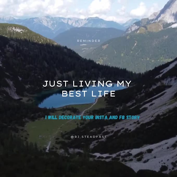 Decorate your insta and fb stories by Rjsteadfast | Fiverr