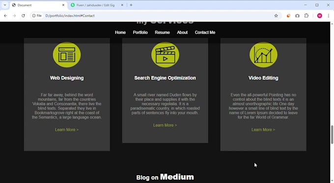 Design and develop a responsive website using html css and javascript by Zahiduxdev | Fiverr