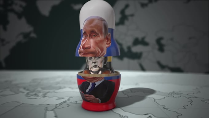 Make nesting dolls animation video with your provided photos by ...