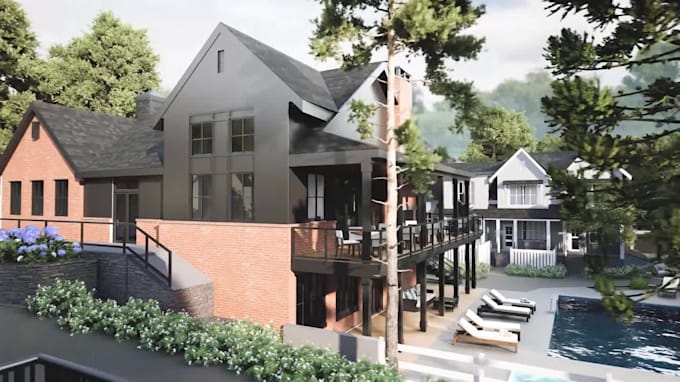 Create 3d video walkthrough interior exterior architecture by Jason1717 | Fiverr