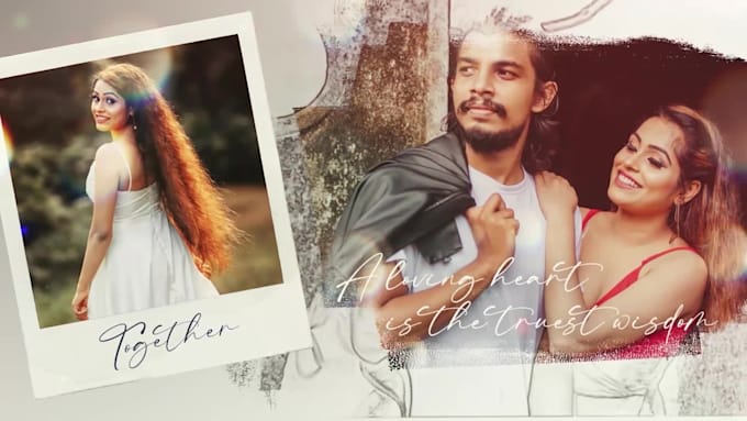 Create a romantic anniversary, wedding slideshow by Thilinavp | Fiverr