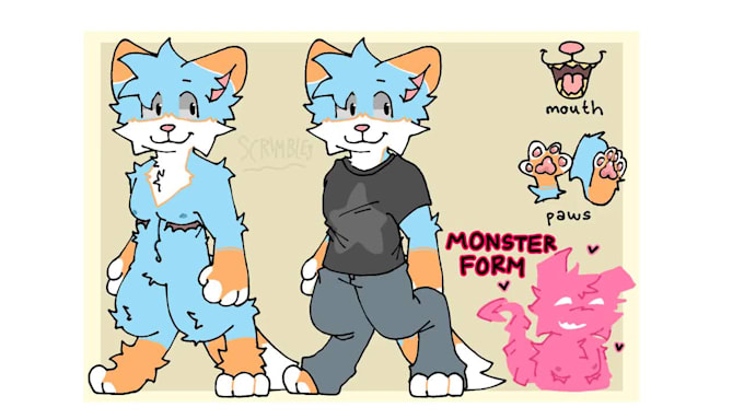 Draw your furry ocs,fursonas by Ggubler | Fiverr