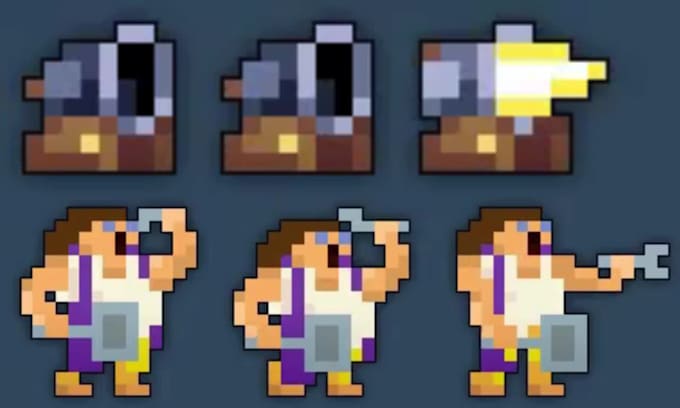 Create pixel art animation and sprite sheet game character 2d pixel ...